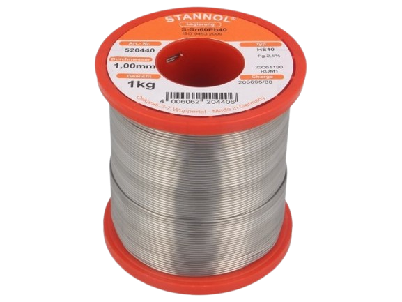 Tinol kalaj za lemljenje STANOL 1mm 1kg | Electronic Centar
